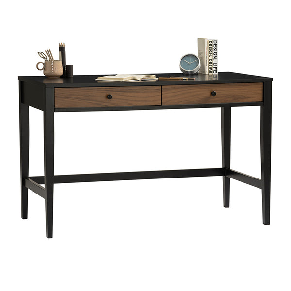 CONALL Study Desk 120cm - Walnut & Black – Modern Furniture