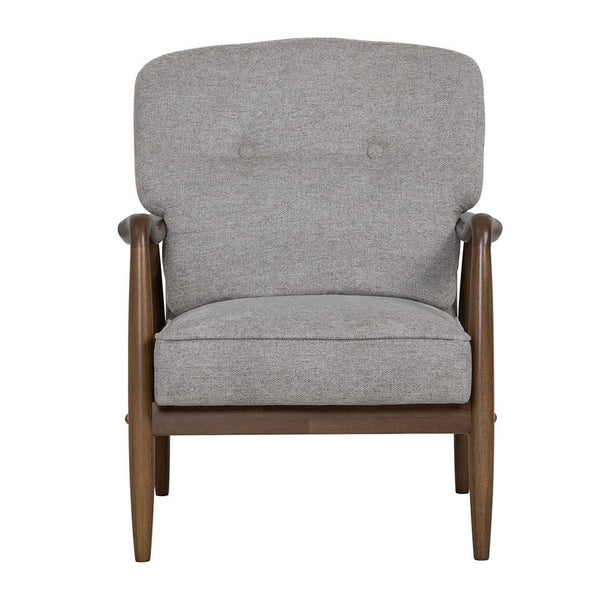 FIGARO Lounge Chair - Walnut & Grey – Modern Furniture