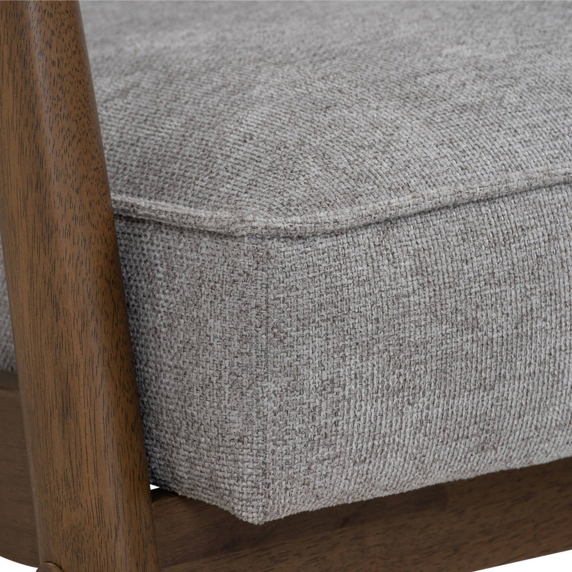 FIGARO Lounge Chair - Walnut & Grey – Modern Furniture