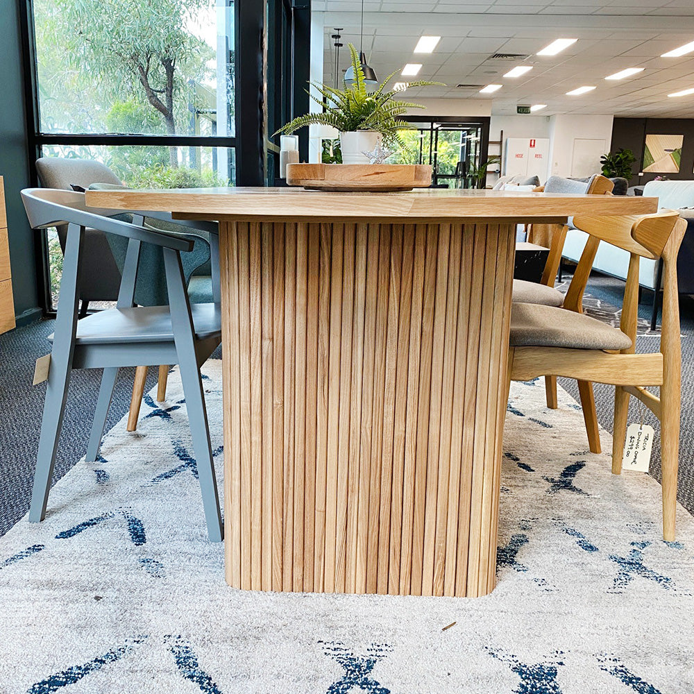 ASTON 220cm Dining Table - Oak | Modern Furniture Melbourne, Sydney ...
