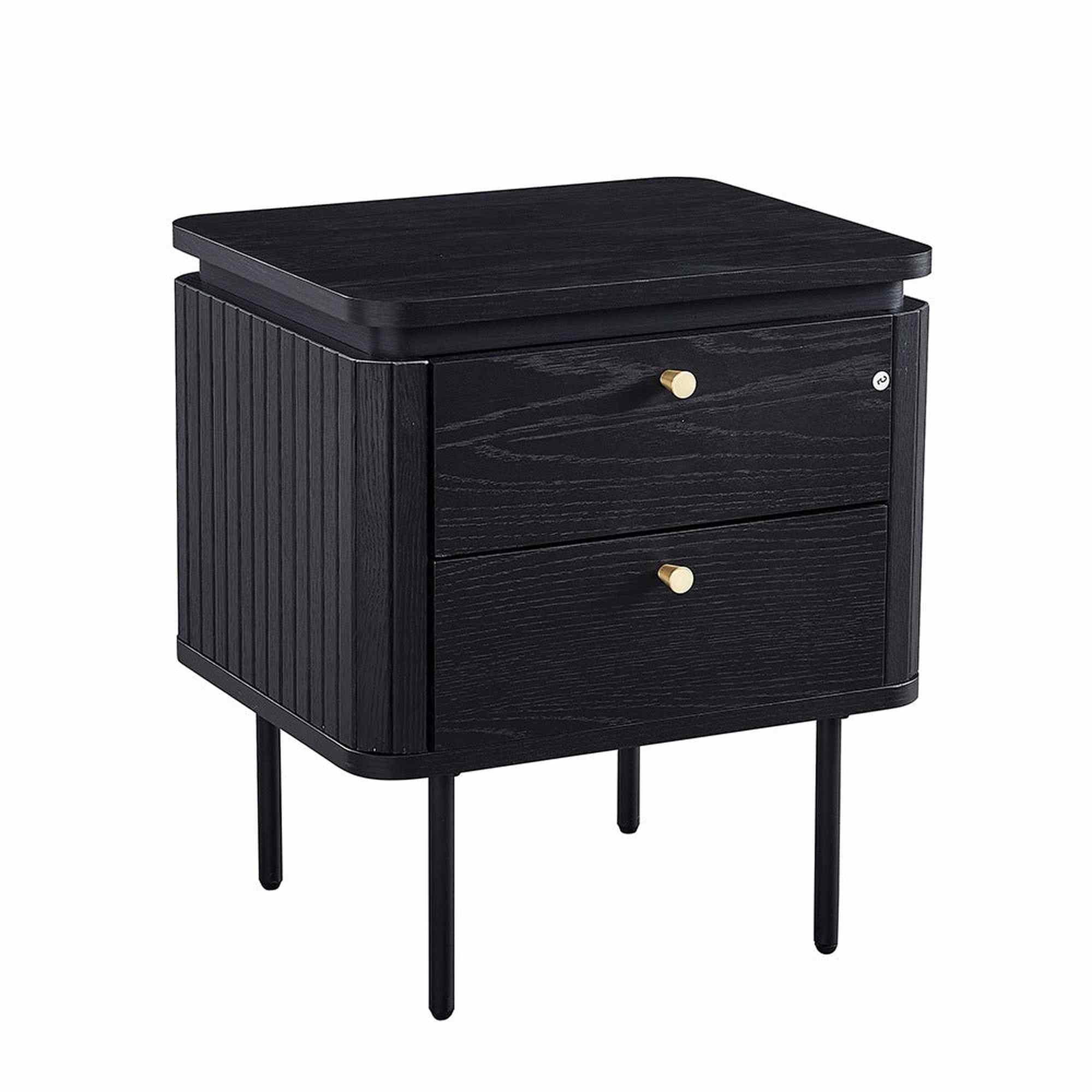 KAIDAN Side Table/Bedside Table 48cm - Black – Modern Furniture
