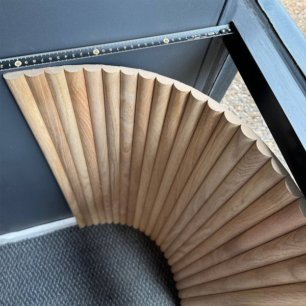 WOODFLEX Flexible Wooden Slat Wall Panel - Oak Veneer - 2700mm x 600mm ...