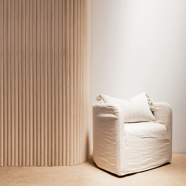 WOODFLEX Flexible Wooden Slat Wall Panel - Oak Veneer - 2700mm x 600mm ...