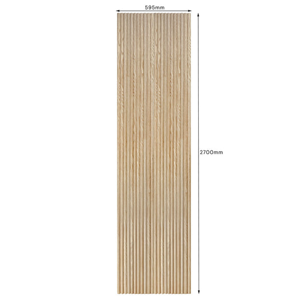 WOODFLEX Flexible Wooden Slat Wall Panel - Oak Veneer - 2700mm x 600mm ...