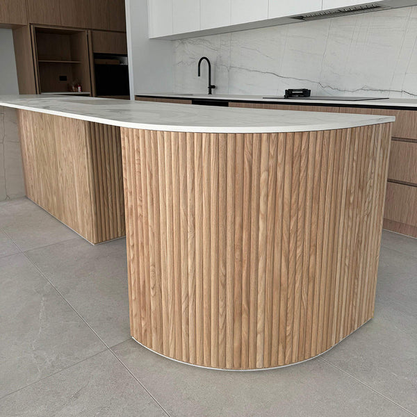 WOODFLEX Flexible Wooden Slat Wall Panel - Oak Veneer - 2700mm x 600mm ...