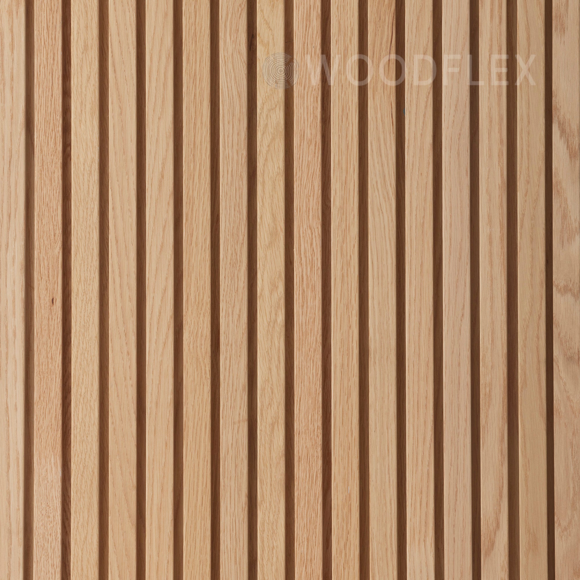 WOODFLEX Z-Style Acoustic Wood Slat Panel - 3 Sided Full Wrap Oak Vene ...