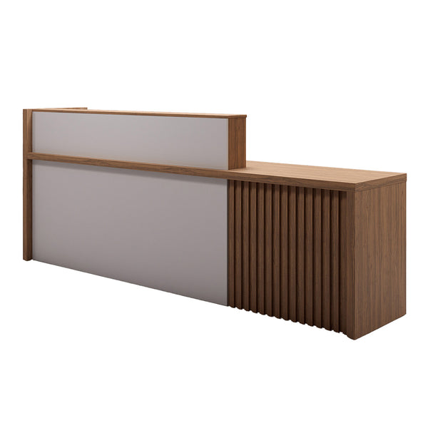 KNOX Reception Desk 180cm Right Panel - Walnut – Modern Furniture