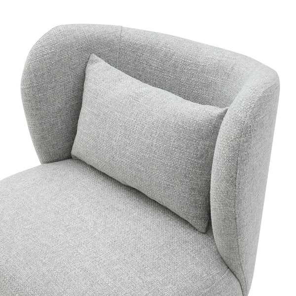 SASHA Lounge Chair - Light Grey & Black – Modern Furniture