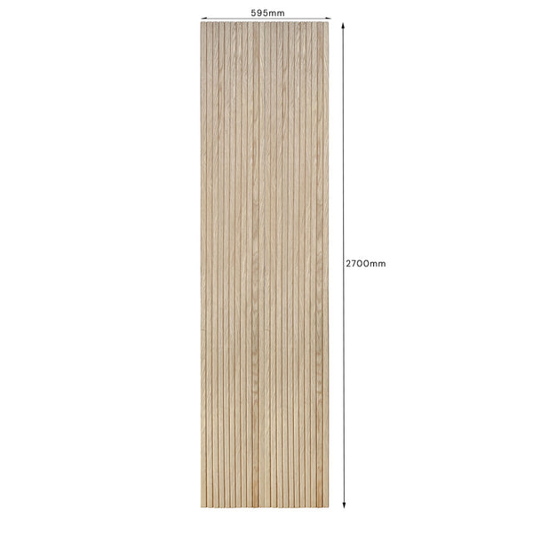 WOODFLEX Flexible Wooden Slat Wall Panel - Oak Veneer - 2700mm x 600mm ...