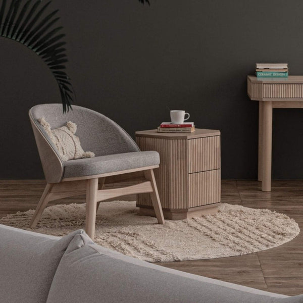 VEDA Lounge Chair - Natural | Modern Furniture Melbourne, Sydney ...