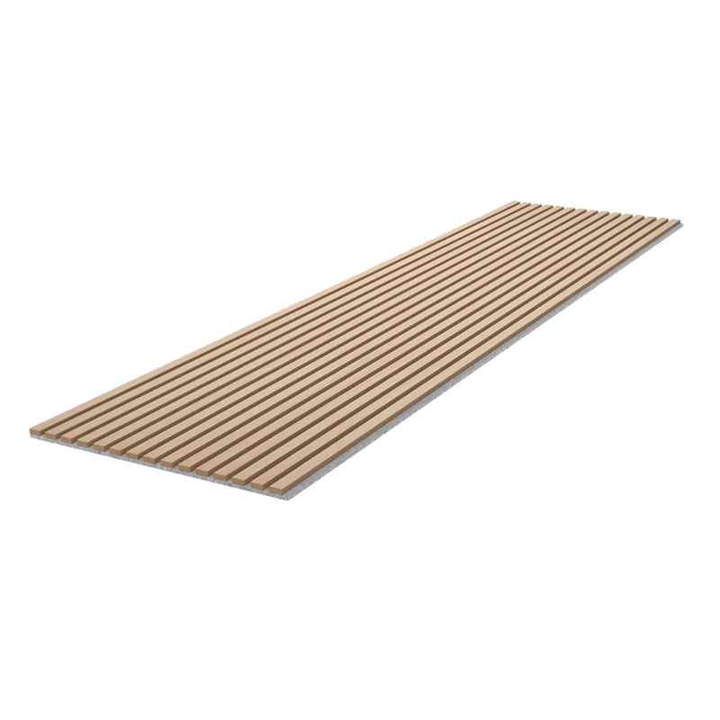 WOODFLEX Flexible Acoustic Wood Slat Wall Panel, Oak Veneer on Light G ...