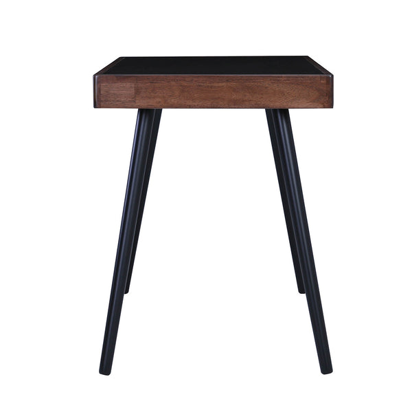 RETH Study Desk 120cm - Walnut & Black – Modern Furniture