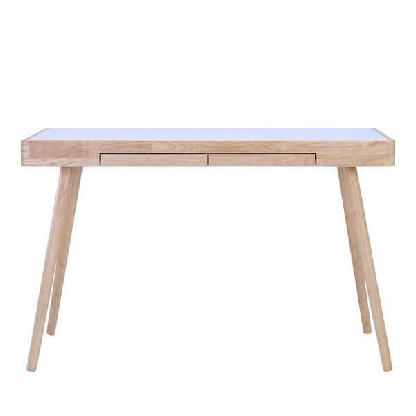 RETH Study Desk 120cm - Natural & White – Modern Furniture
