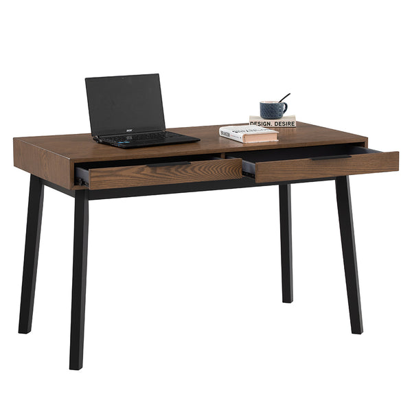 MALTON Study Desk 120cm - Black & Walnut – Modern Furniture