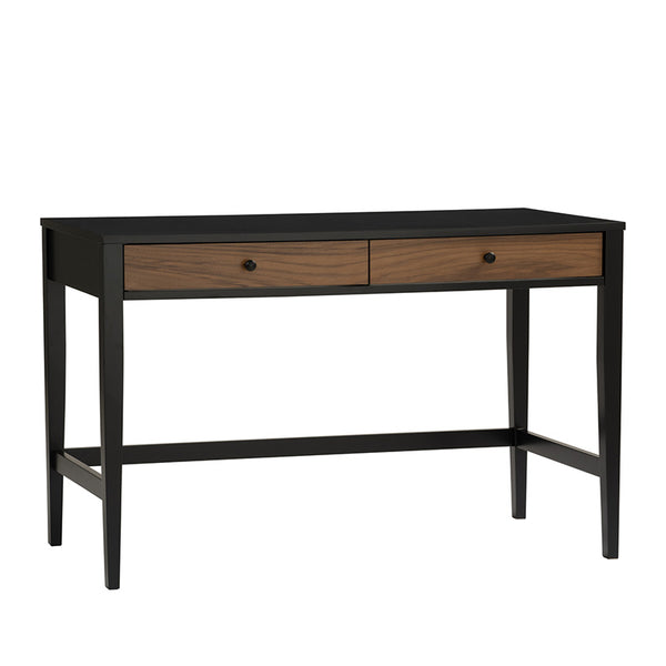 CONALL Study Desk 120cm - Walnut & Black – Modern Furniture