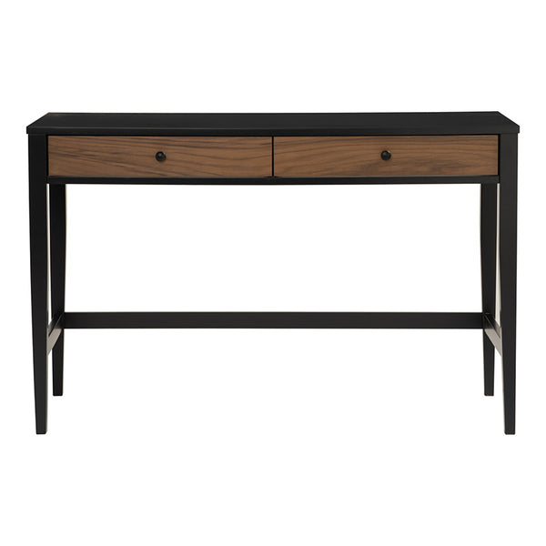 CONALL Study Desk 120cm - Walnut & Black – Modern Furniture
