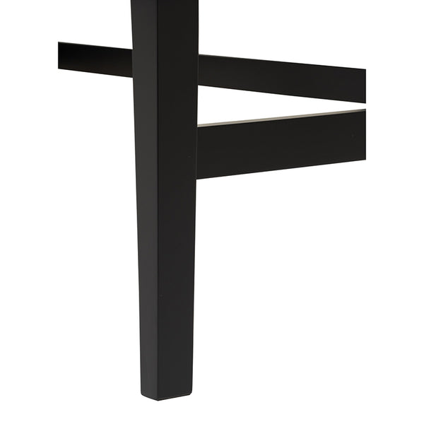 CONALL Study Desk 120cm - Walnut & Black – Modern Furniture