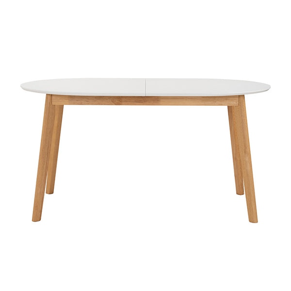 WERNER Extendable Dining Table 150-195cm - Natural & White – Modern ...