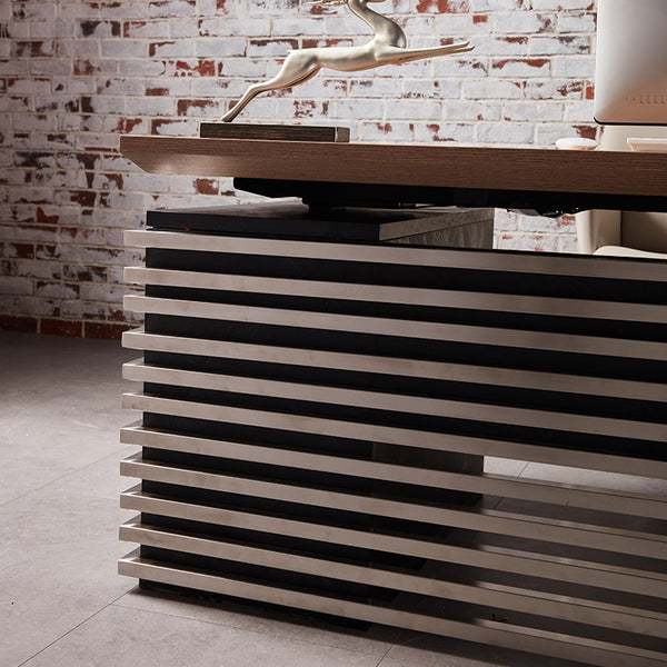 PHOENIX Sit & Stand Electric Lift Executive Desk with Left Return 1.8M ...