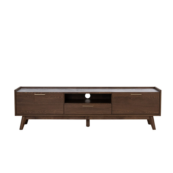 BREDA Entertainment TV Unit 180cm - Walnut – Modern Furniture