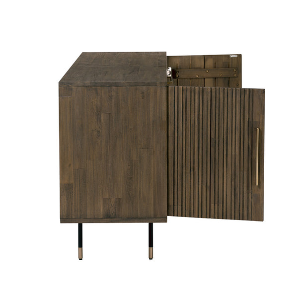 HAMILTON Sideboard Buffet Solid Acacia Wood 160cm - Toffee Colour ...