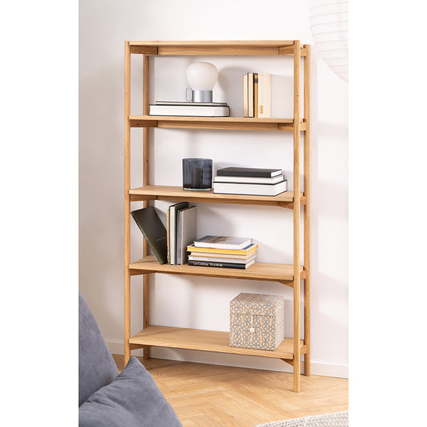 Braidwood Shelving Unit 86cm - Natural Oak – Modern Furniture