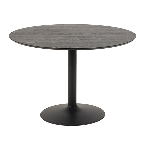 TITAN Round Dining Table 110cm - Black – Modern Furniture