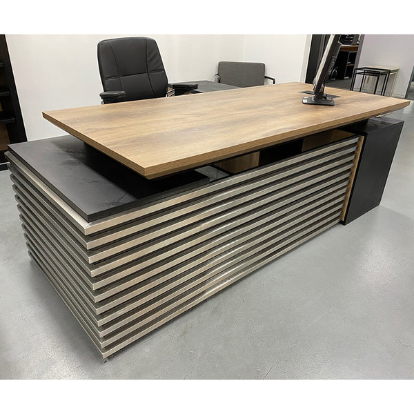 PHOENIX Sit & Stand Electric Lift Executive Desk with Left Return 2.2M ...