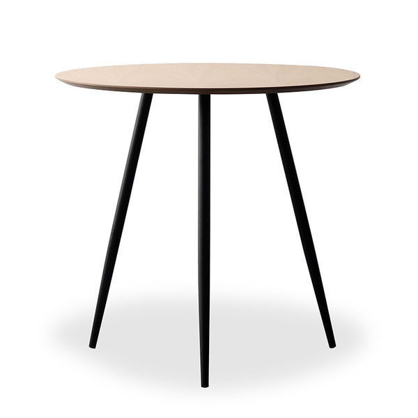 GINNY Round Dining Table 80cm - Natural & Black – Modern Furniture