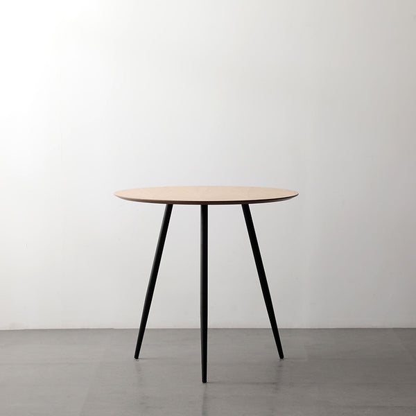 GINNY Round Dining Table 80cm - Natural & Black – Modern Furniture