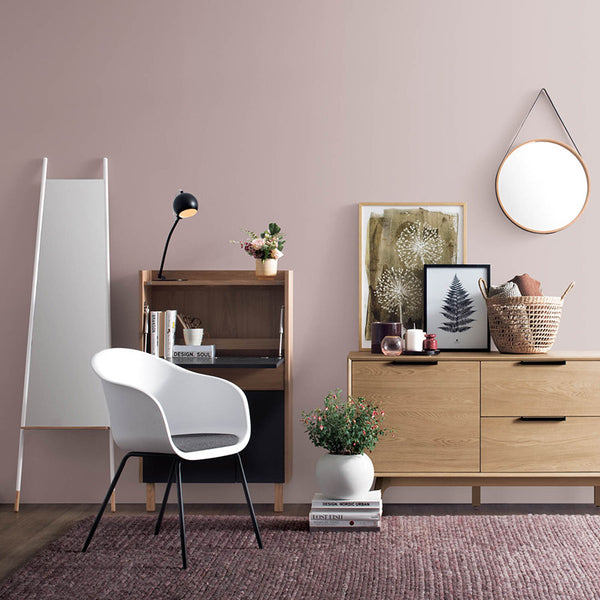 BARTON Study Desk 71cm - Blue & Natural – Modern Furniture