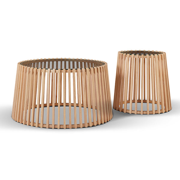 LYNNA Side Table 50cm - Oak – Modern Furniture