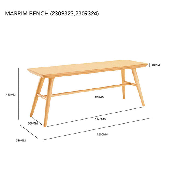 Marrim Bench In Natural | Modern Furniture Melbourne, Sydney, Brisbane ...
