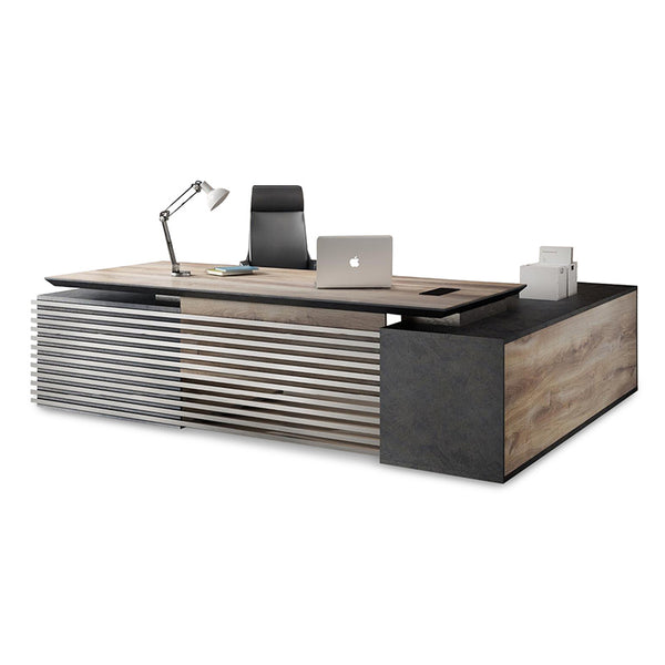 PHOENIX 2.0 - Sit Stand Electric Lift Executive Desk with Left Return ...