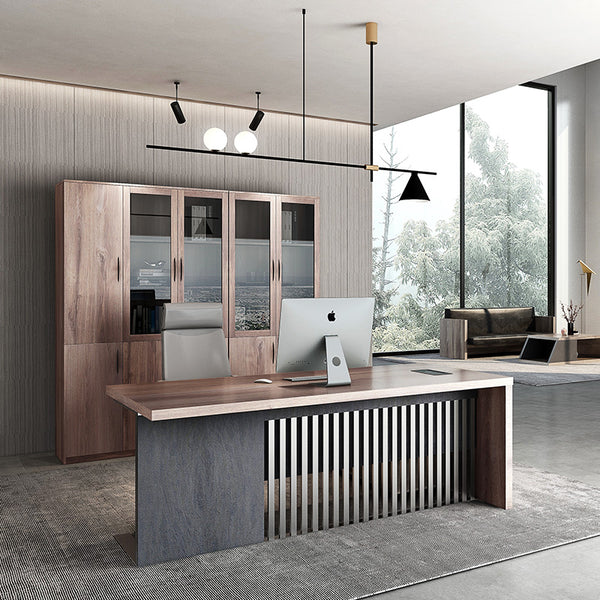 SUTTON 3 Door Display Unit 120cm - Warm Oak – Modern Furniture