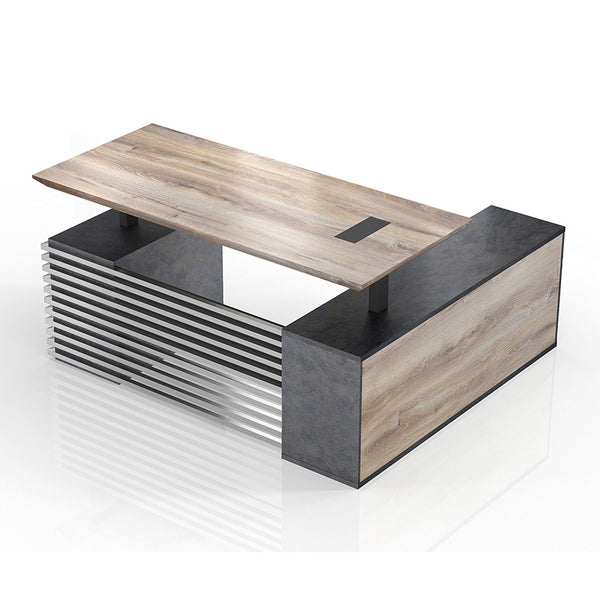 PHOENIX Sit & Stand Electric Lift Executive Desk with Left Return 1.8M ...