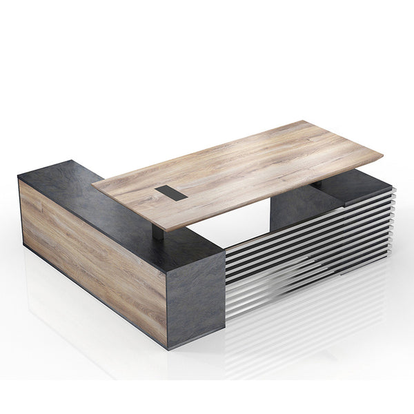 PHOENIX Sit & Stand Electric Lift Executive Desk with Right Return 2.2 ...