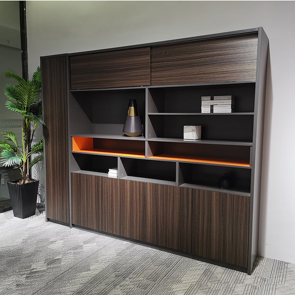 RADDIX Display Unit 240cm - Brown – Modern Furniture