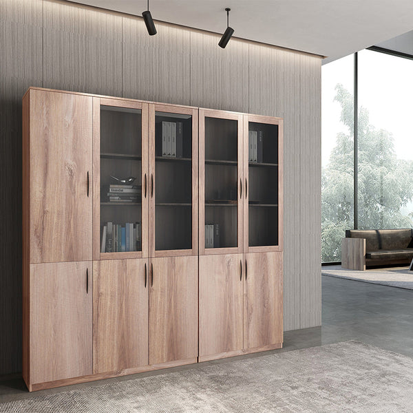 SUTTON 3 Door Display Unit 120cm - Warm Oak – Modern Furniture