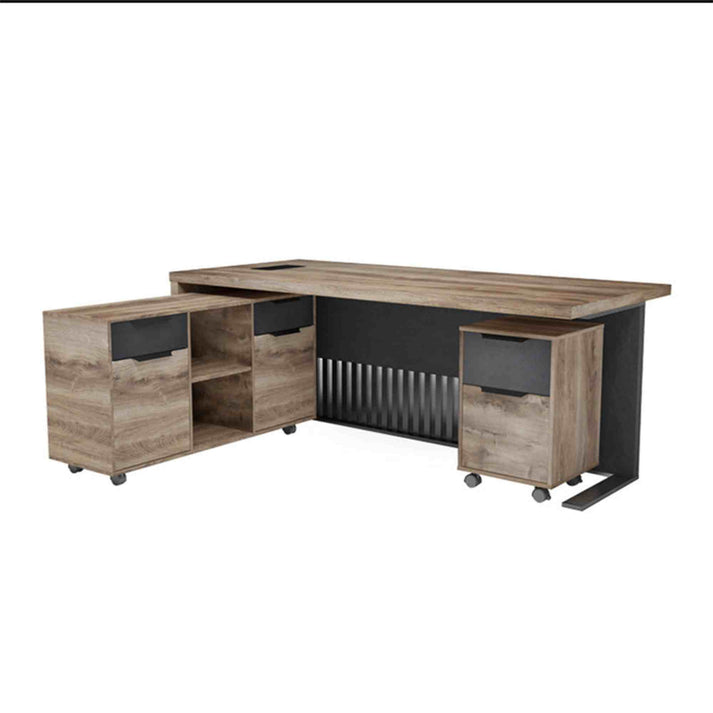 AFTAN BLACK HAWK Limited Edition - Executive Desk Pedestal & Left Mobi ...