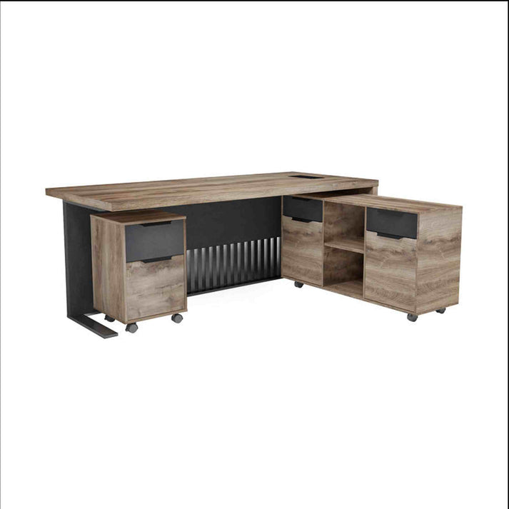 AFTAN BLACK HAWK Limited Edition - Executive Desk Pedestal & Right Mob ...
