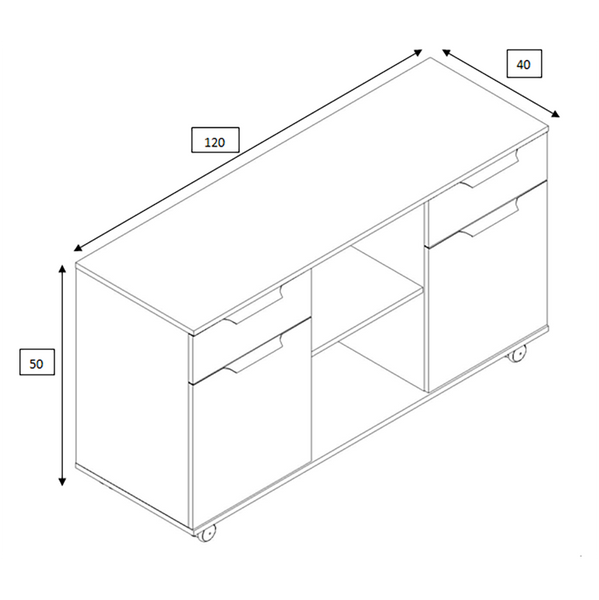 AFTAN BLACK HAWK Limited Edition - Executive Desk Pedestal & Left Mobi ...