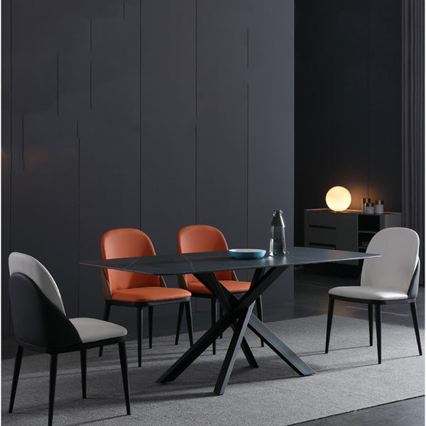 KIANA Sintered Stone Dining Table - 180cm - Black – Modern Furniture