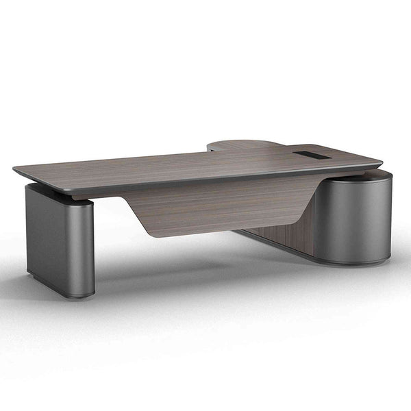 LUCA Sit & Stand Executive Desk with Electric Lift and Reversible Retu ...
