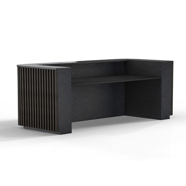 HALO Reception Desk 240cm - Black – Modern Furniture